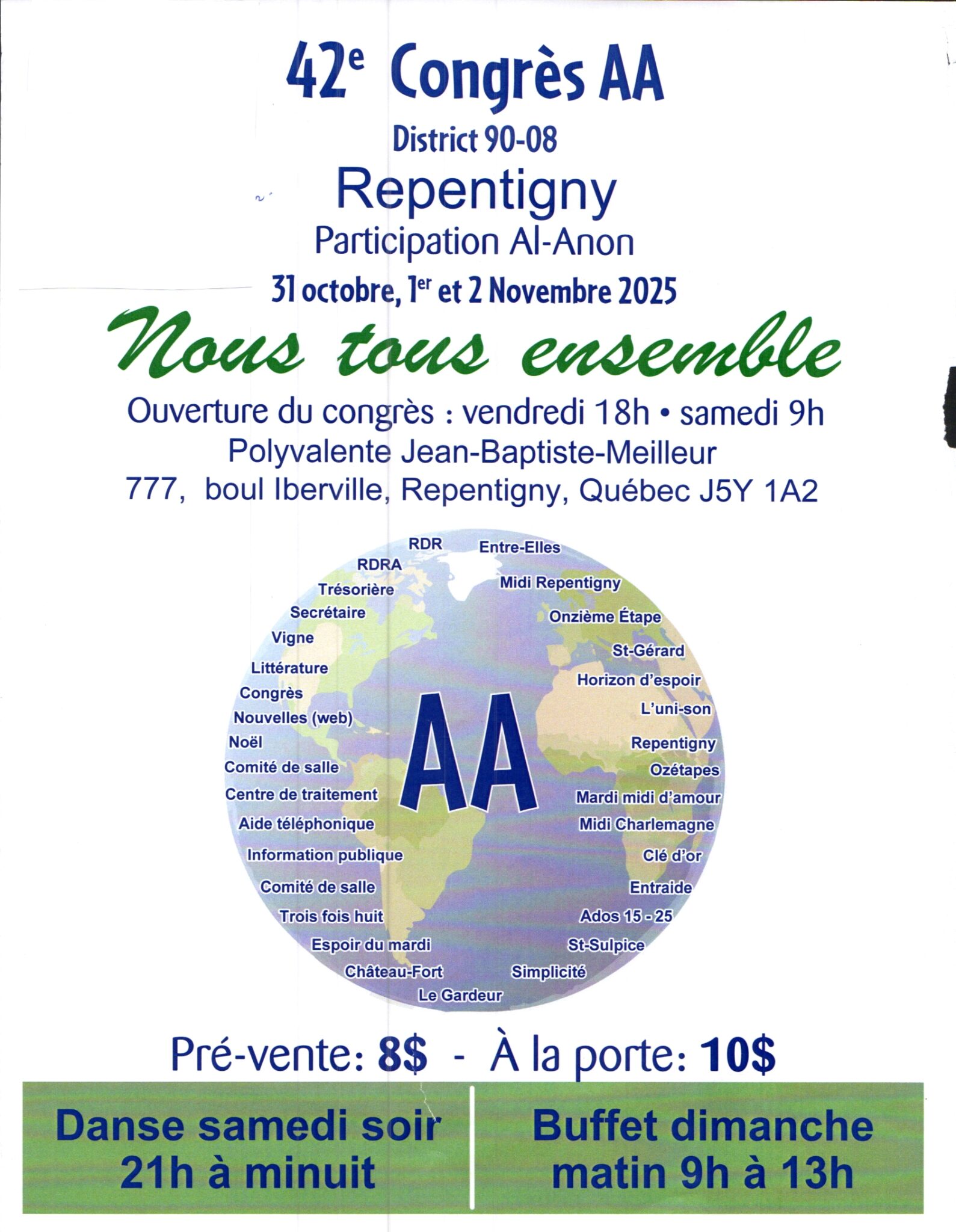 Congrès AA | Al-Anon Montréal